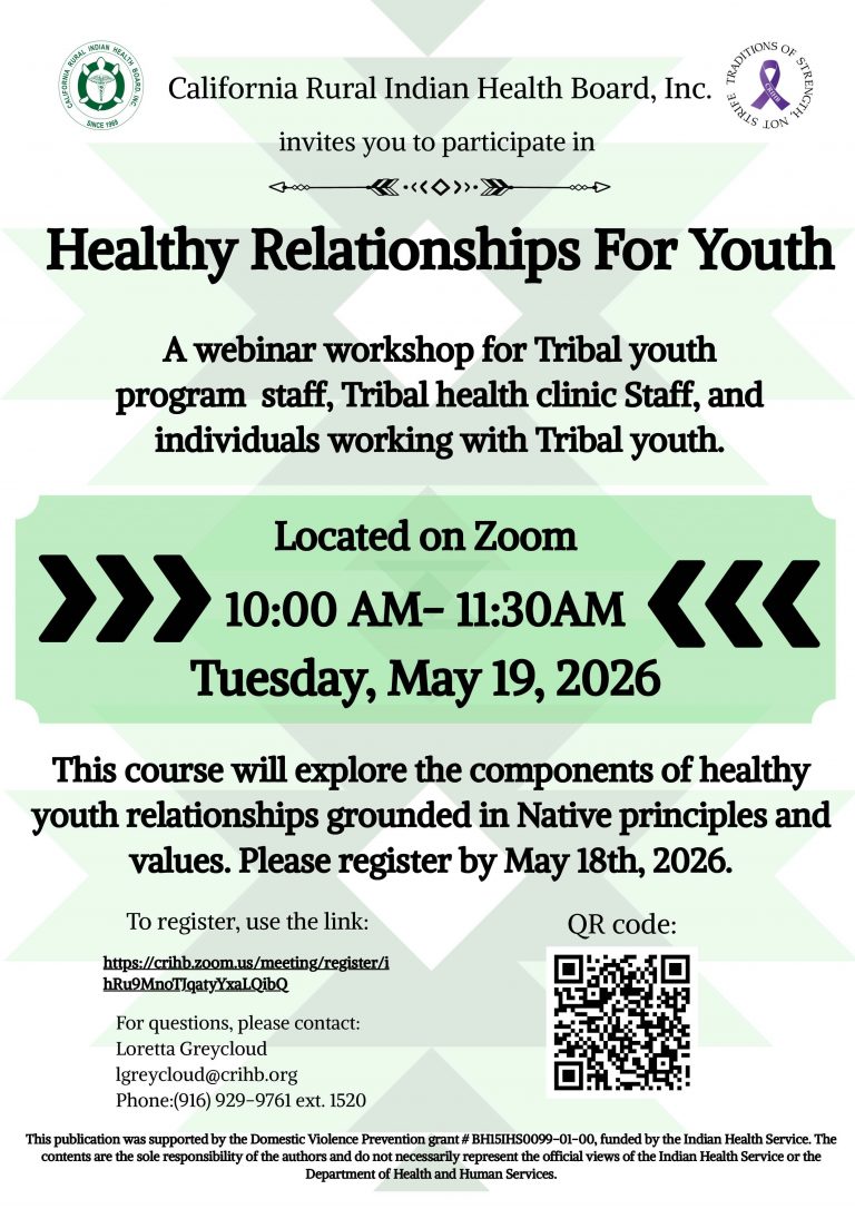Calendar of Events - California Rural Indian Health Board